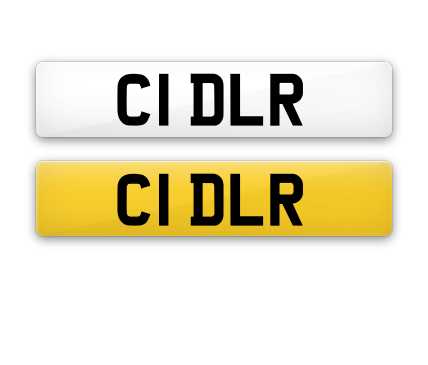 C1DLR private number plate from Plates4less