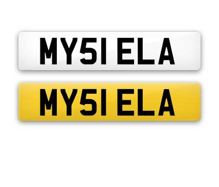 MY51ELA private number plate from Plates4less