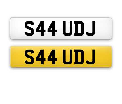 S44UDJ private number plate from Plates4less